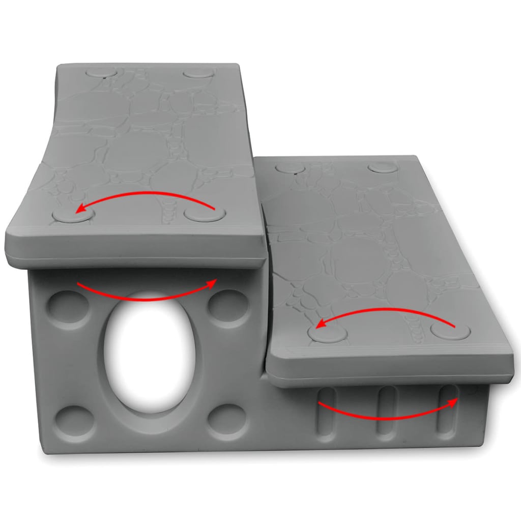 Spa Steps Grey Pool Ladders & Steps