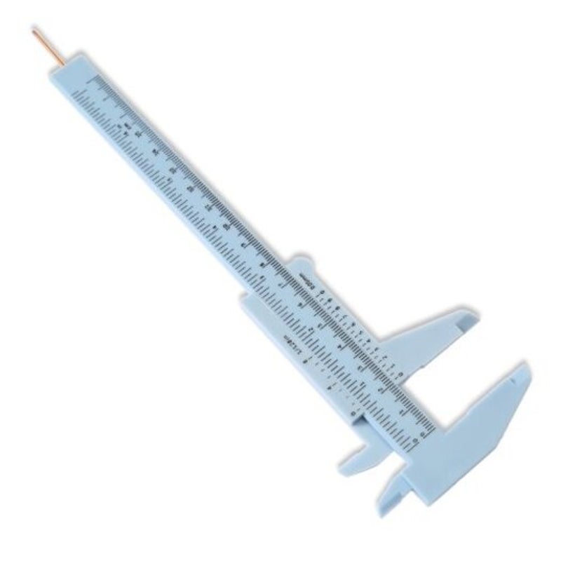 Vernier Calipers Plastic Eyebrow Measuring Vernier Tattoo Caliper Ruler ...